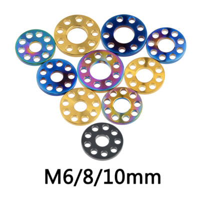 Titanium Screw M6 M8 M10 Perforated Washer Spacer ,for Motorcycle Ti ...