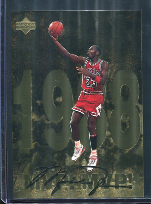 1998 Upper Deck Gatorade (1988) "MVP! MVP!" Michael Jordan Jumbo Card ...