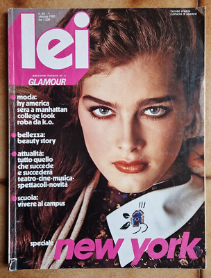 BROOKE SHIELDS ITALIAN MAGAZINE LEI N.44 OCTOBER 1980 | eBay