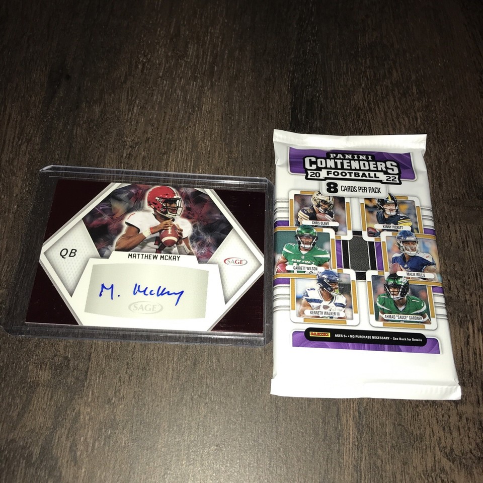 2023 Sage -Matthew McKay-Auto-Dallas Cowboys QB and Elon University-RC ...