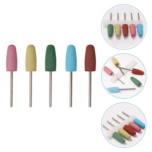 5 Pcs Rubber Grinding Head Professional Nail Bits Polishing Drill | eBay