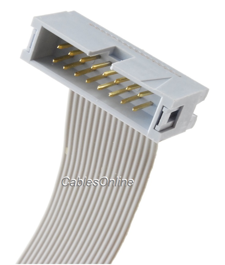 16-Pin (2x8) 2.54mm-Pitch Male/Female 16-wire IDC Flat Ribbon Extension ...