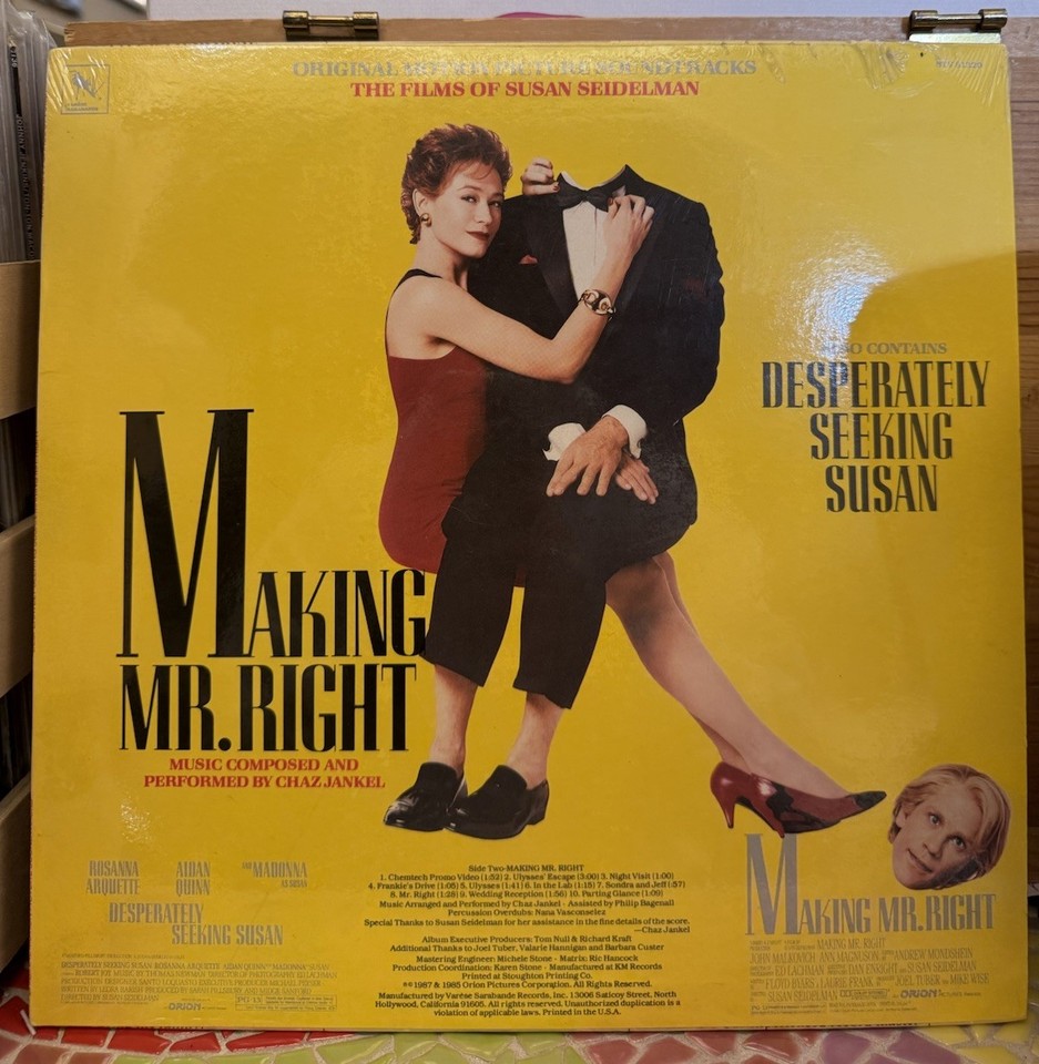 Desperately Seeking Susan / Making Mr. Right, Soundtrack, LP: Tomas ...