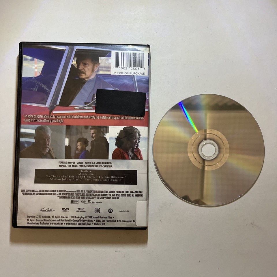 Absolution DVD (2024) Liam Neeson | eBay