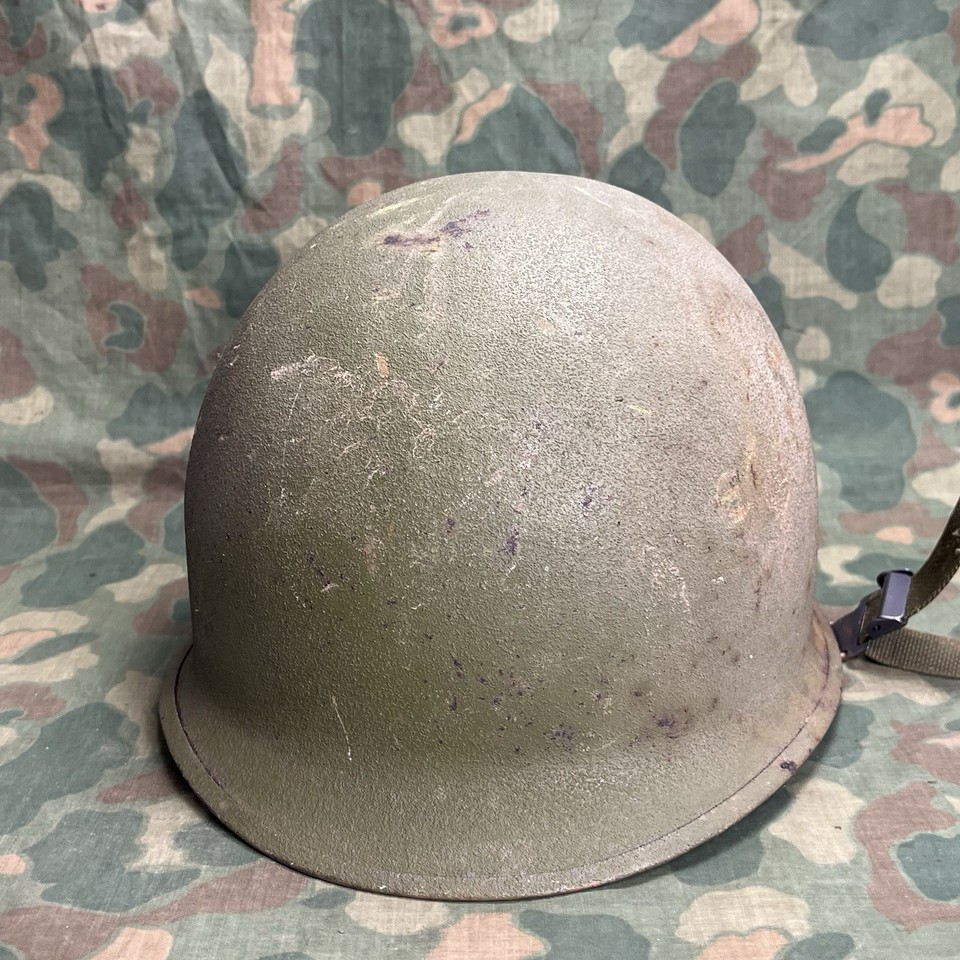 Vietnam War Era US Army M1 Helmet Shell Used Original Surplus Rusty | eBay