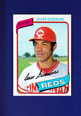 Cesar Geronimo 1980 TOPPS MLB Baseball #475 (NM+) Cincinnati Reds | eBay