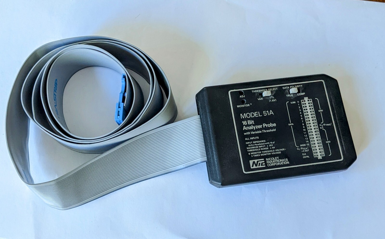 Nicolet Paratronics: 51A 16 Bit Analyzer Probe with Variable Threshold ...