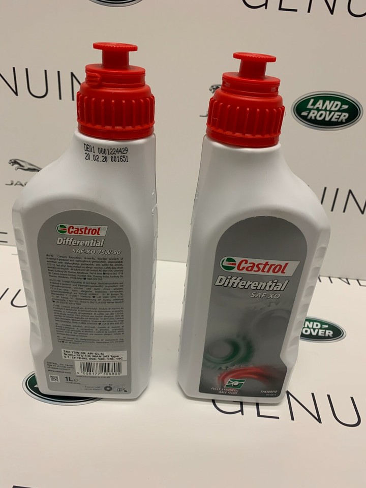 2X Land Rover Range Rover New Genuine Castrol Diff SAF-X0 Oil Fluid ...