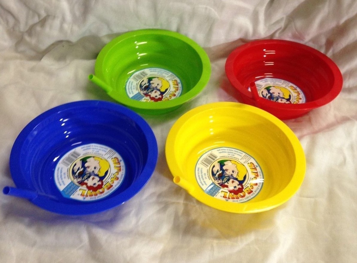 Sip-A-Bowl or Cup Built in straw BPA Free Dishwasher Safe Made In USA 4 ...