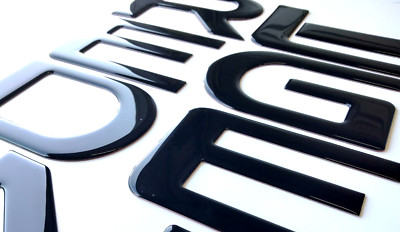 3D BLACK DOMED RAISED TAILGATE LETTERS FOR RIDGE LIN 2024 - 2026 US ...