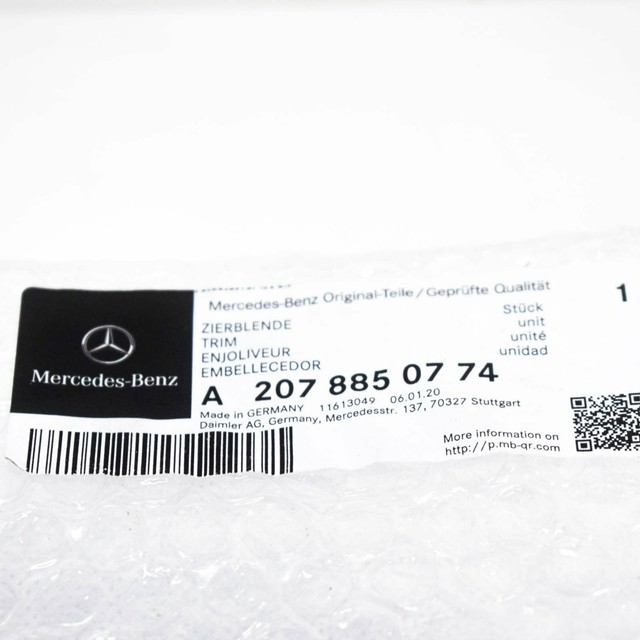 MERCEDES BENZ W207 E Class Front Left Bumper Molding Factory ...