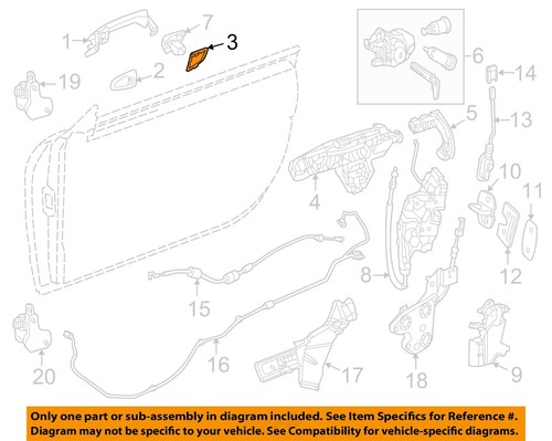 MERCEDES OEM 12-13 CLS550 Door-Handle, Outside Pad Right 2187660497 | eBay