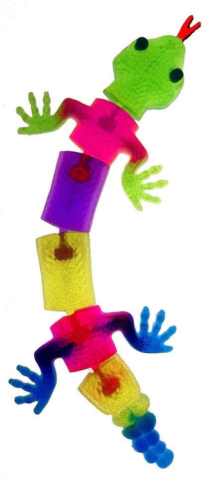 FLUORESCENT 6-PACK PATTI-GOOP MADE FOR CREEPY BUGS TOYS RUBBERY ...