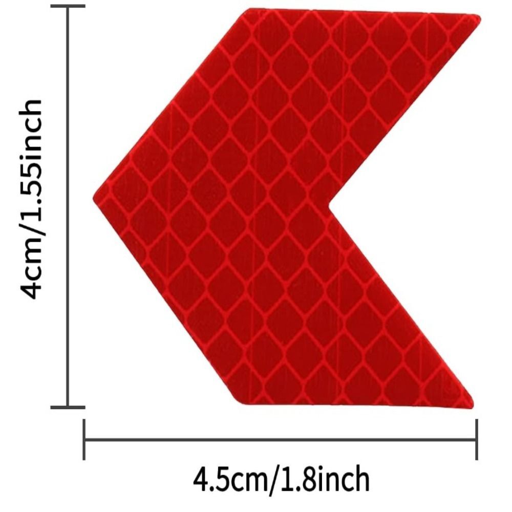 36Pcs Red + Yellow + Green Strong Reflective Arrow Decals 853156415743 ...