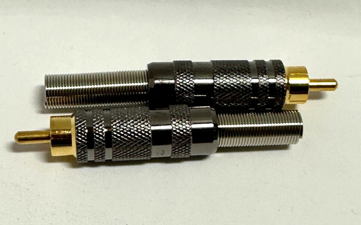2pk Extron #100-334-01 RCA-HQ (High Quality) RCA Male Connectors for ...