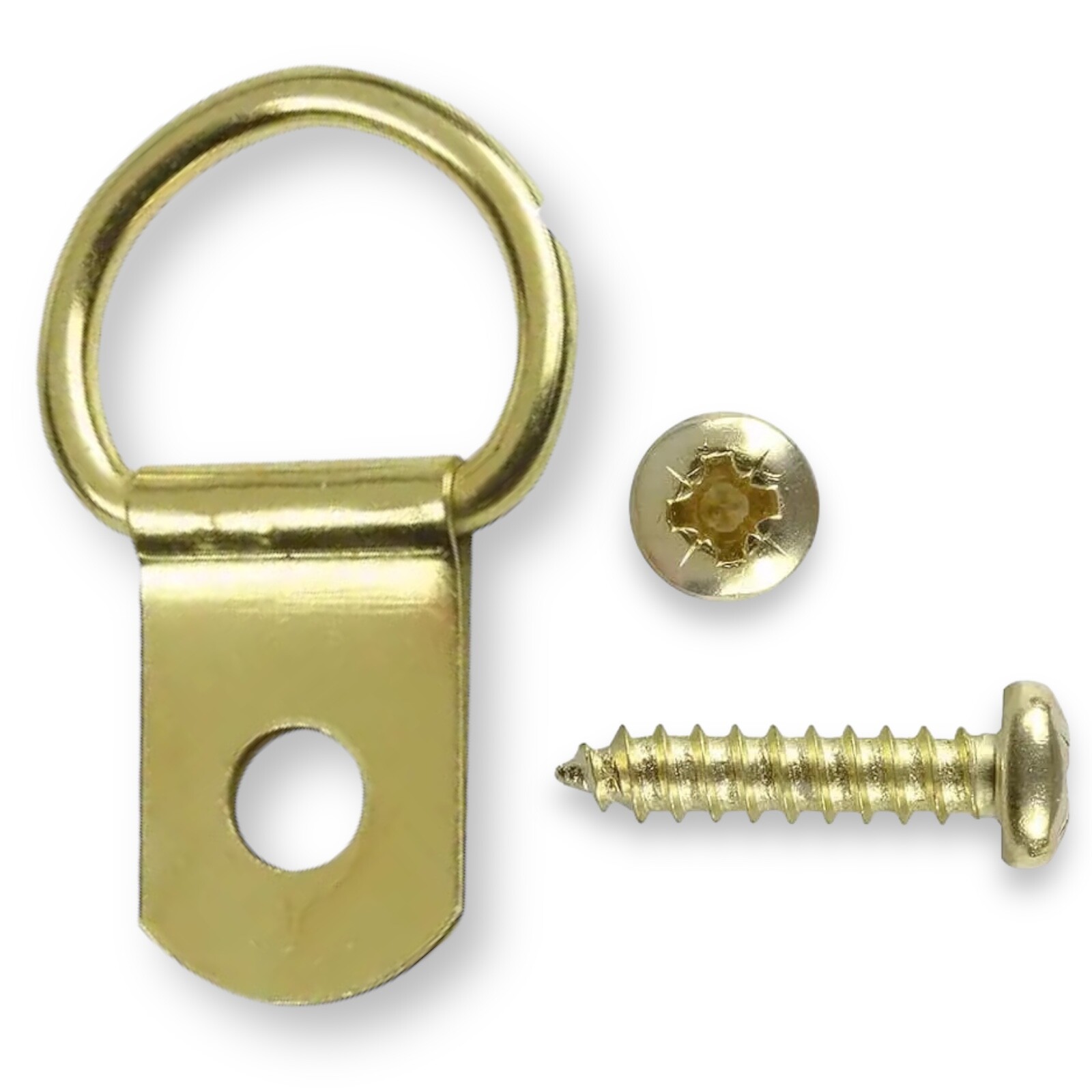 Brass D Rings DRings D-Rings Standard Framing Hang Picture Frame Photo ...