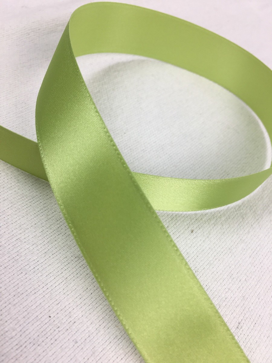 Lime Green Sheer Ribbon Wide