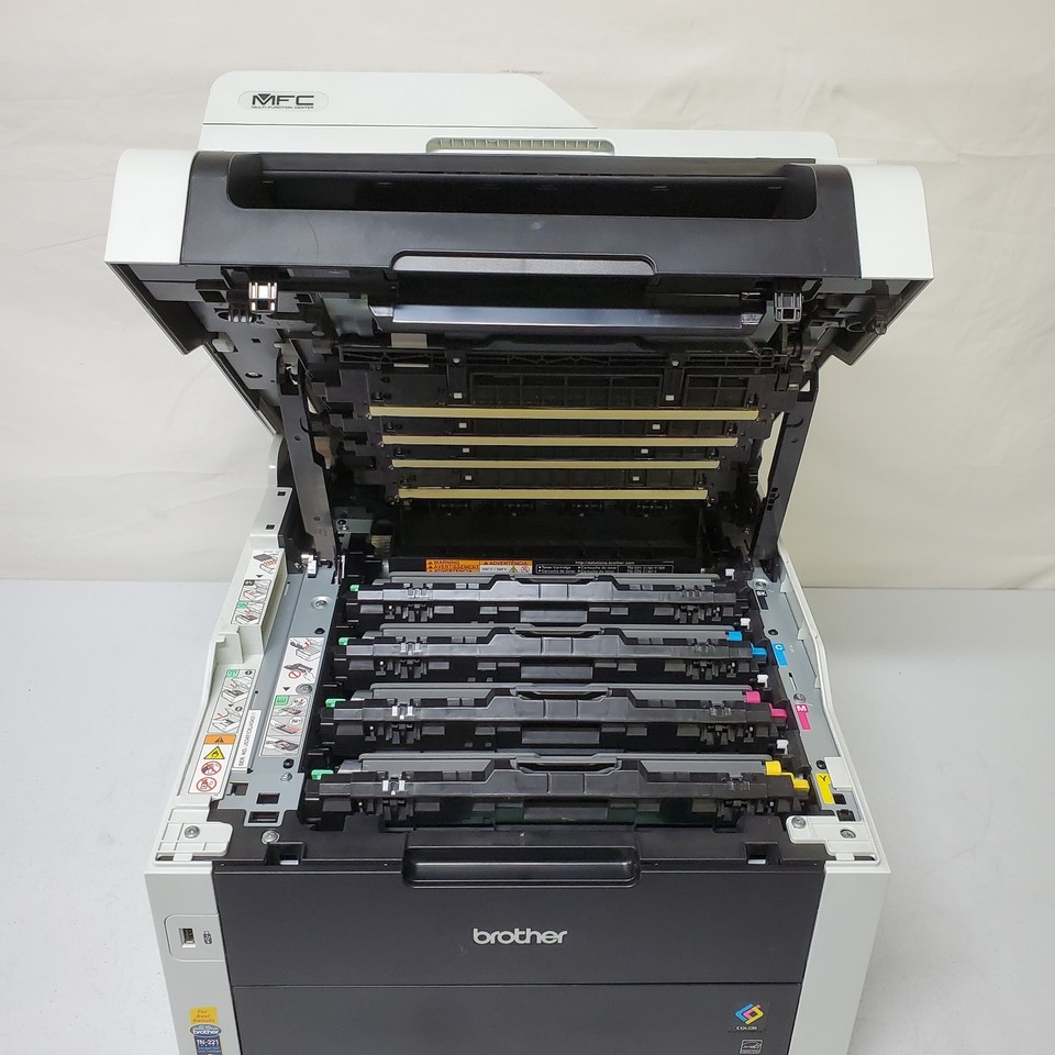 Brother MFC-9340CDW Color Laser Printer *READ* W/Toner All-In-One Wi-Fi ...
