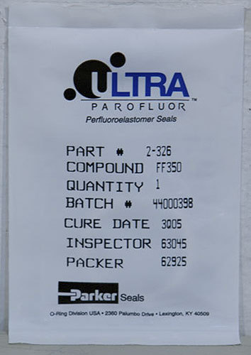 NEW Parker 2-326 FF350 Parofluor Ultra 2-326/75 White O-Ring ASM PN:60 ...