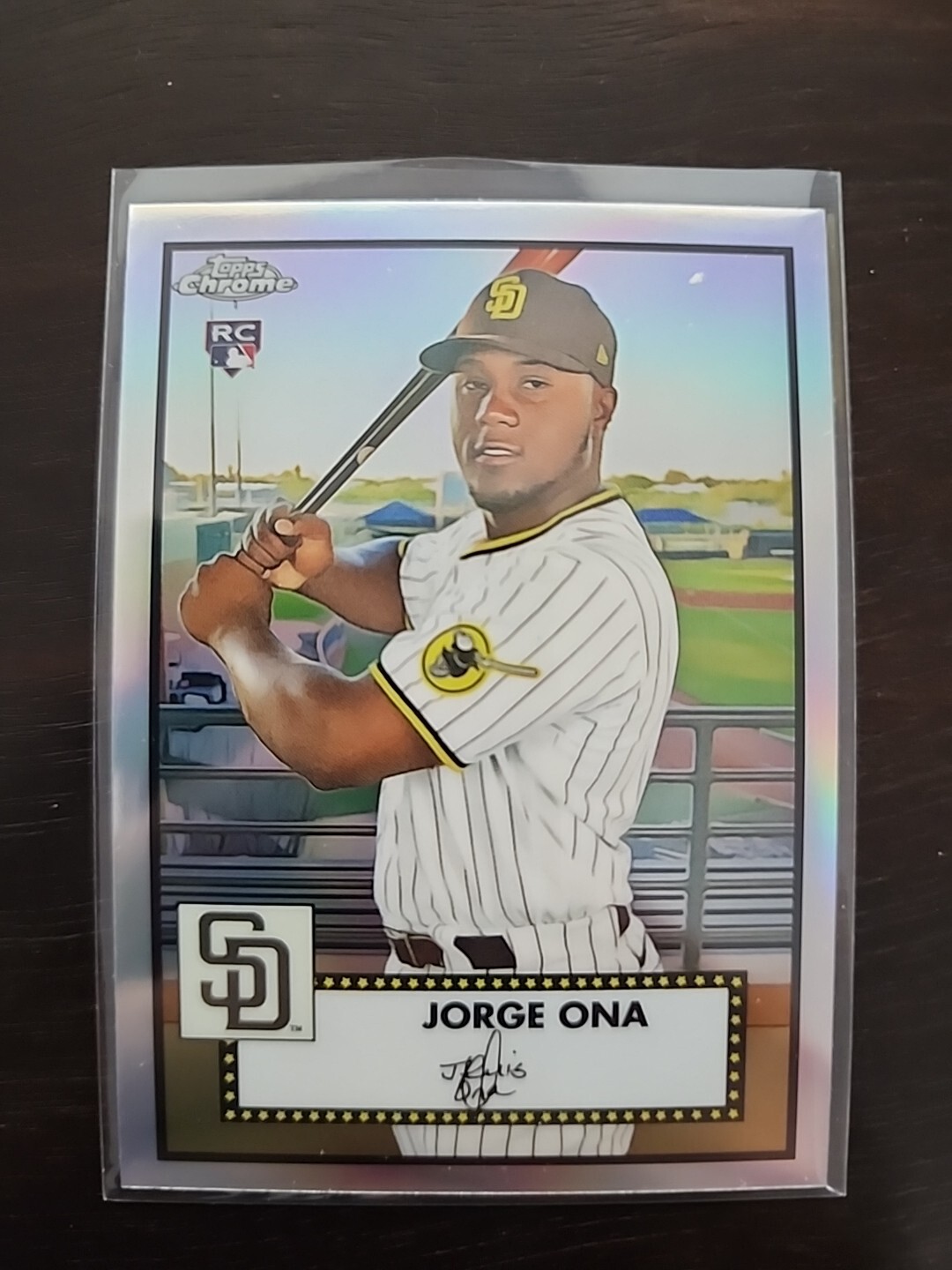 2021 Topps Chrome Platinum Anniversary Refractor Jorge Ona RC Padres ...