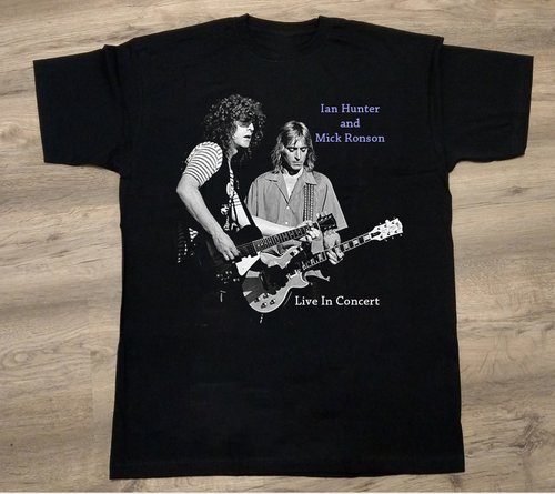 Ian Hunter and Mick Ronson Live In Concert Unisex T-Shirt All Size S To ...