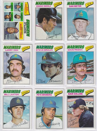 1977 Topps Seattle Mariners Baseball Team Set (20 Cards) | eBay