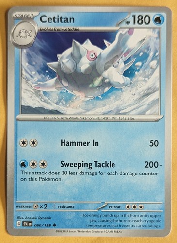 Scarlet & Violet Pokemon Card 2023. Cetitan 060/198 | eBay