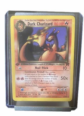Pokemon TCG Team Rocket 1st Edition Dark Charizard 21/82 Non-Holo | eBay