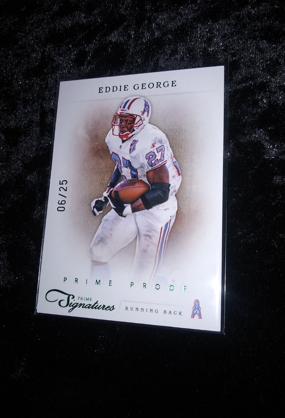 2011 Panini Prime Signatures - Prime Proof Green #59 Eddie George /25 ...