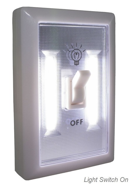 PROMIER Cordless Nightlight Set Light Switch Battery Operated COB LED ...