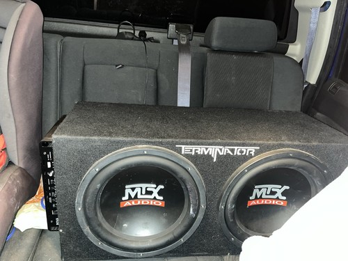 MTX 12” Speakers, Boss audio amplifier, Kicker Single Box, MTX Dual Box ...