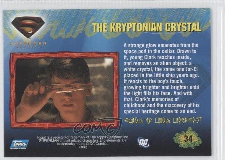 2006 Topps Superman Returns The Kryptonian Crystal #34 1k3 | eBay