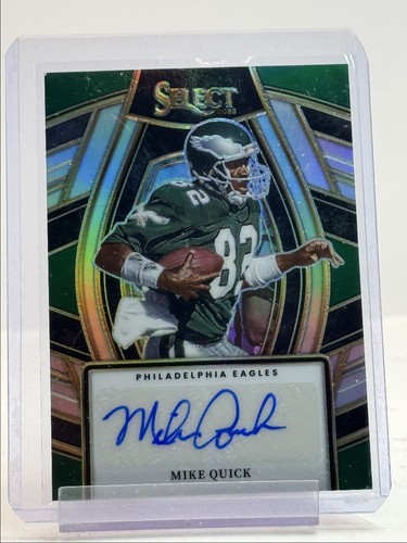MIKE QUICK 2023 SELECT AUTOGRAPH FOOTBALL SILVER PRIZM EAGLES AUTO ...