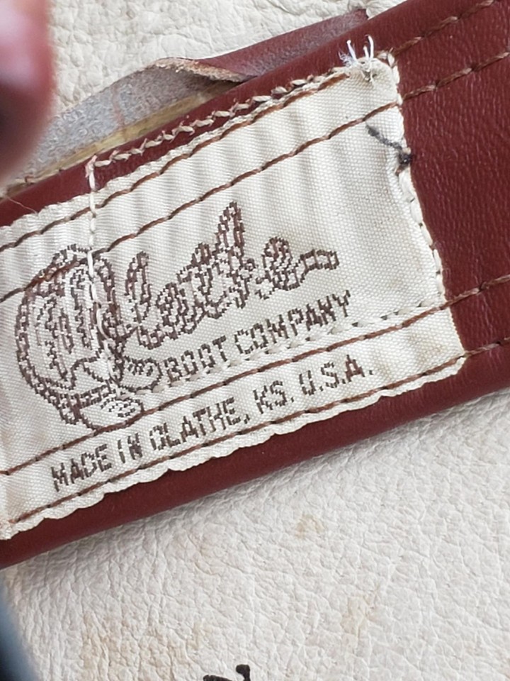 Vintage Olathe Leather cowboy boots USA Made Rare Ox Blood 12D | eBay