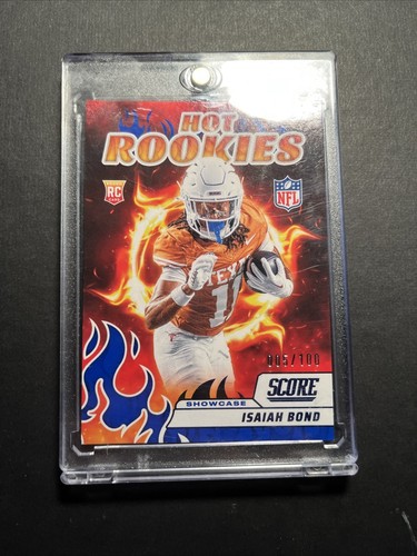 Isaiah Bond 2025 Score Hot Rookies Blue Showcase RC Rookie Card /100 ...