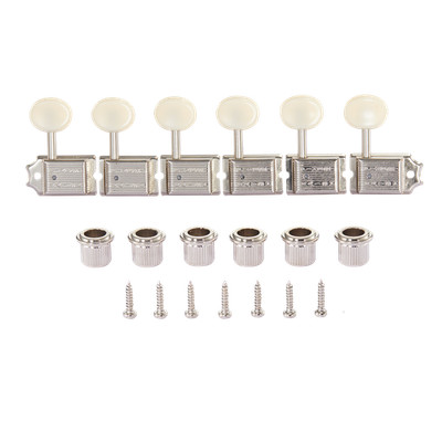 Split Shaft Vintage Guitar Tuning Keys Tuners Machine Heads Nickel w ...