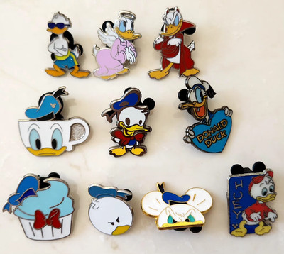 Lot of 10 Misc Donald Duck Disney Trading Pins | eBay