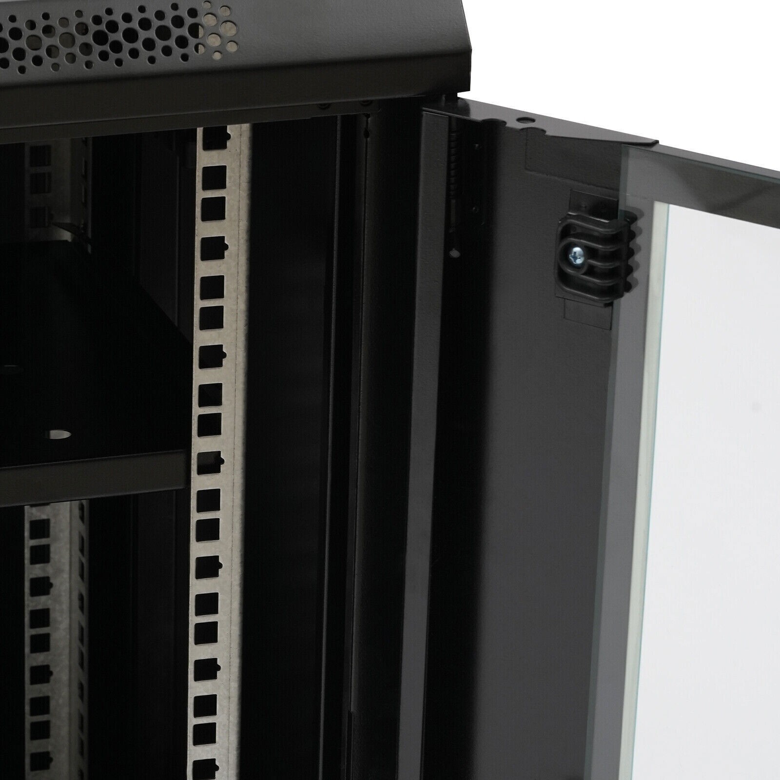 19" 6U-600 Black Network Cabinet Data Comms Wall Rack Patch Panel ...