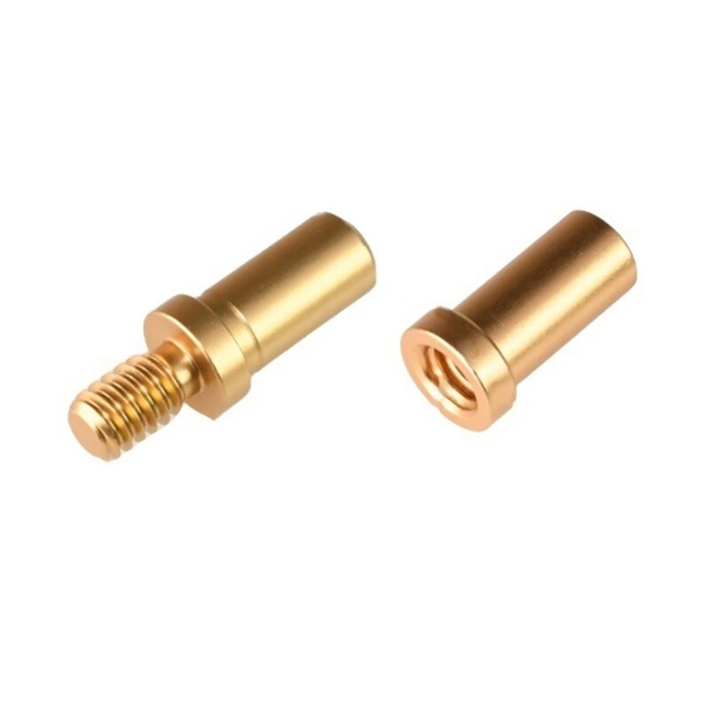 1 Pair Aluminum Screw Nut Male & Female 1/4 Screw Adapters Essential ...