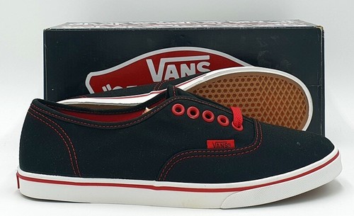 Vans Off The Wall Low Canvas Trainers T375 Black/Red UK5/US7.5/EU38 ...