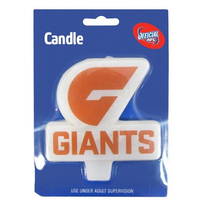 Greater Western Giants AFL Team Logo Birthday Candle Father's Day gifts ...