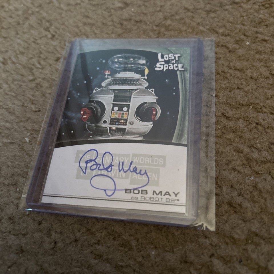 FANTASY WORLDS OF IRWIN ALLEN LOST IN SPACE BOB MAY AUTOGRAPH CARD A5 ...