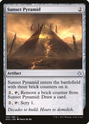 MTG Magic the Gathering Sunset Pyramid (166/257) Hour of Devastation LP ...