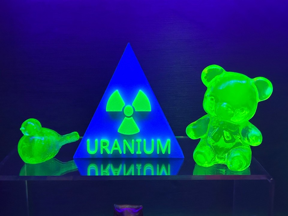 UV Glow Friends | Uranium Radioactive | Glass Cabinet Display Sign | eBay