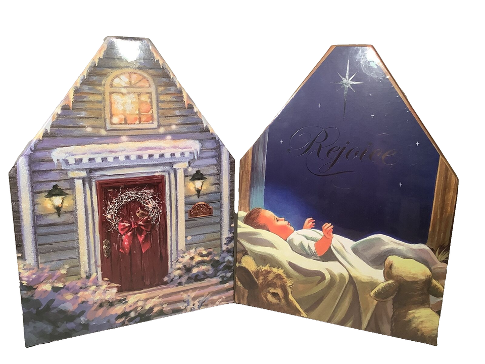 Christmas Nesting Gift Boxes-2 pk (4) New Boxes shaped like Church ...