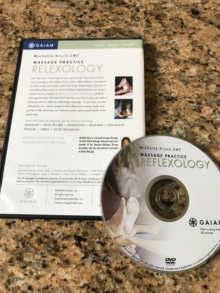 Massage Practice Reflexology (DVD) Like New, Free Shipping. Michelle ...