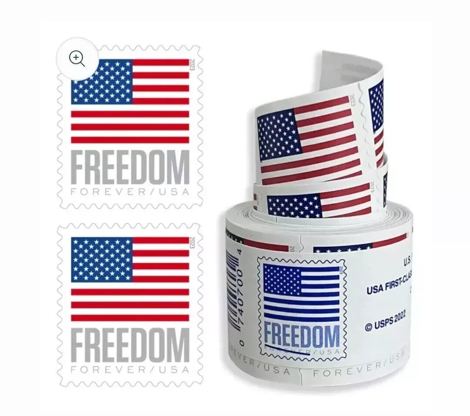(100) Rolls of 100 2023 USPS Authentic Forever Stamps -10000 Total | eBay