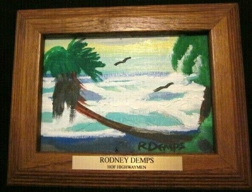 RODNEY DEMPS d. HOF FL. HIGHWAYMEN PAINTING SIGNED X2 OIL ON UPSON ...
