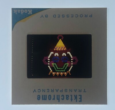 1968 Ektachrome Color Transparency Slide Lite Brite CLOWN Face Peg Game ...
