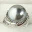 7Colors 14mm South Sea Round Shell Pearl Gemstone Jewelry Ring Size ...